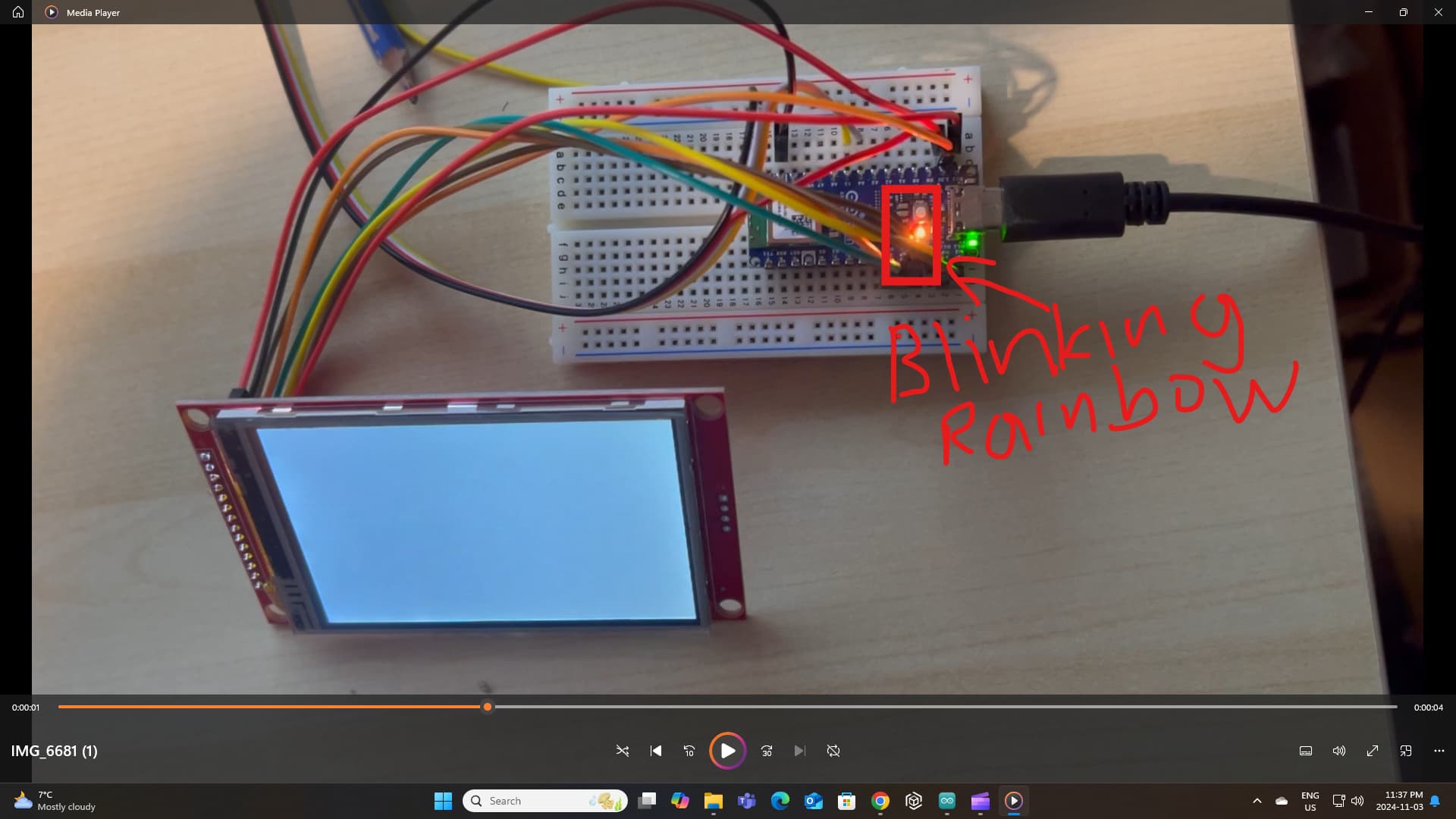 Blinking Rainbow LED - What Does It Mean? - Nano ESP32 - Arduino Forum