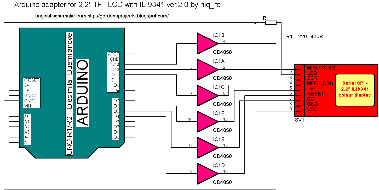Mega 2560 and 2.2" TFT Display connection - Displays - Arduino Forum