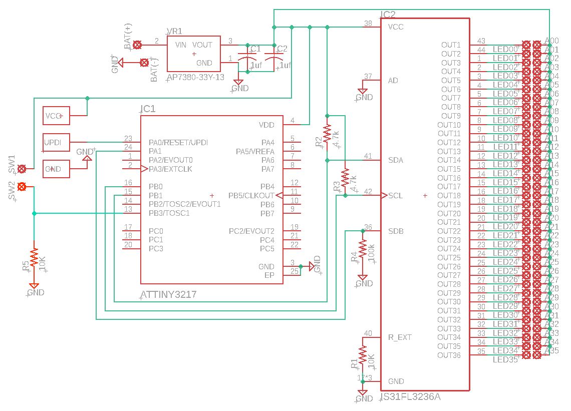ATTiny3217 and IS31FL3236A schematic - Project Guidance - Arduino Forum