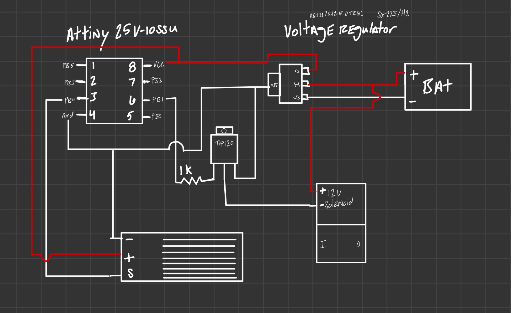 Help with ATtiny solenoid project - Robotics - Arduino Forum