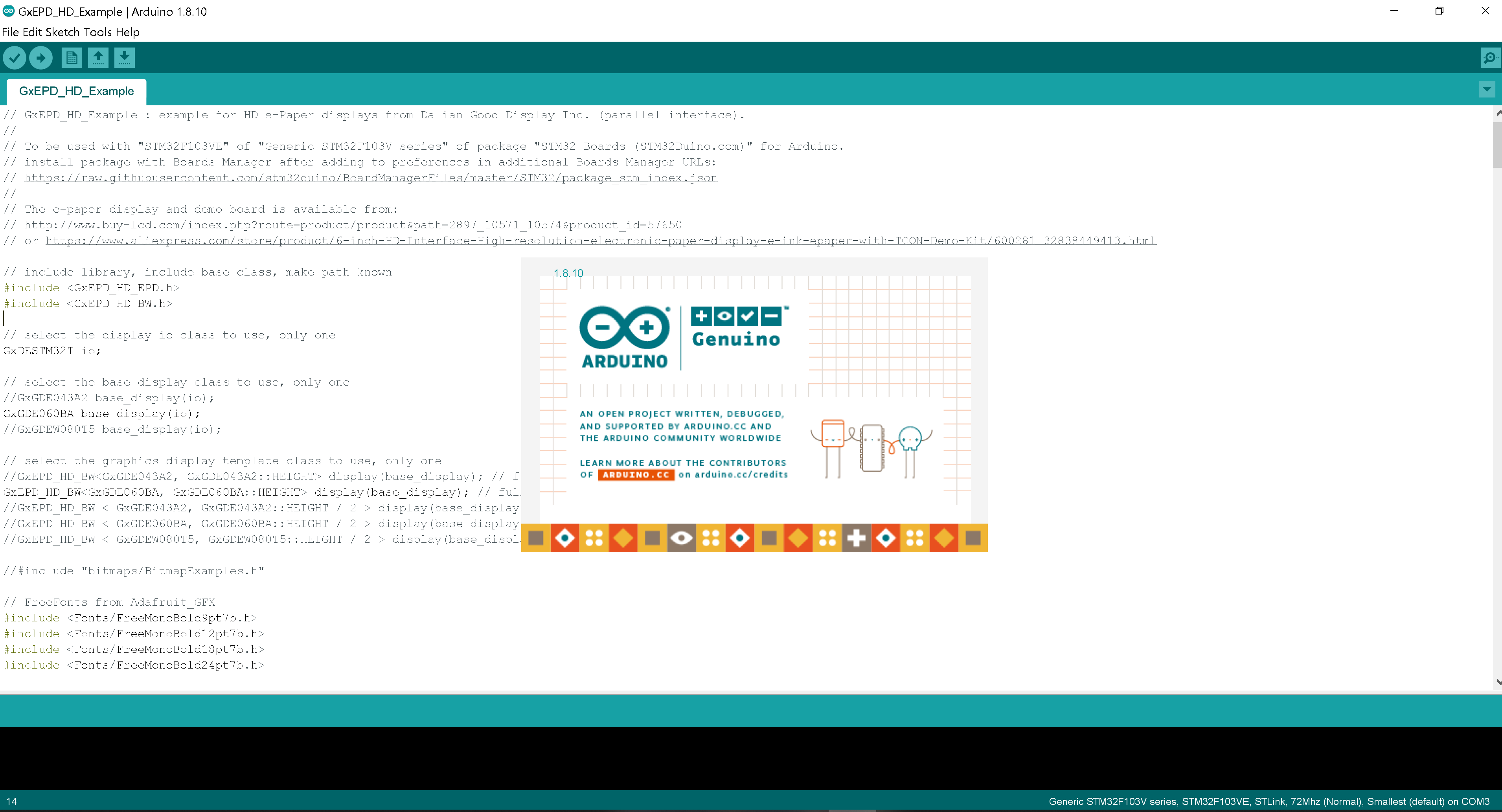 Request for help to make ESP32 to work with 6" ePaper of ‘Dalian Good ...