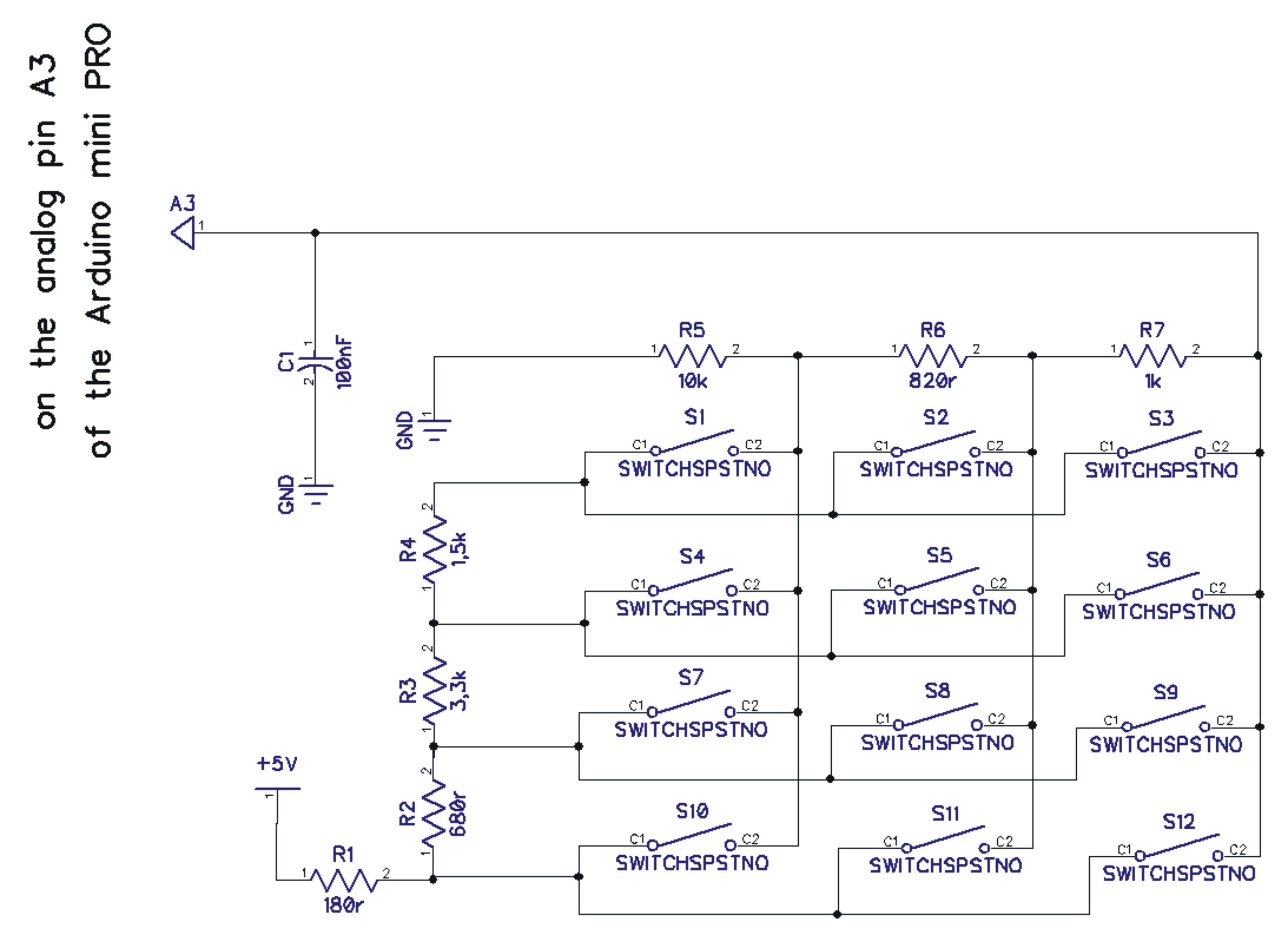 The keyboard on one analog pin does not work - Sensors - Arduino Forum
