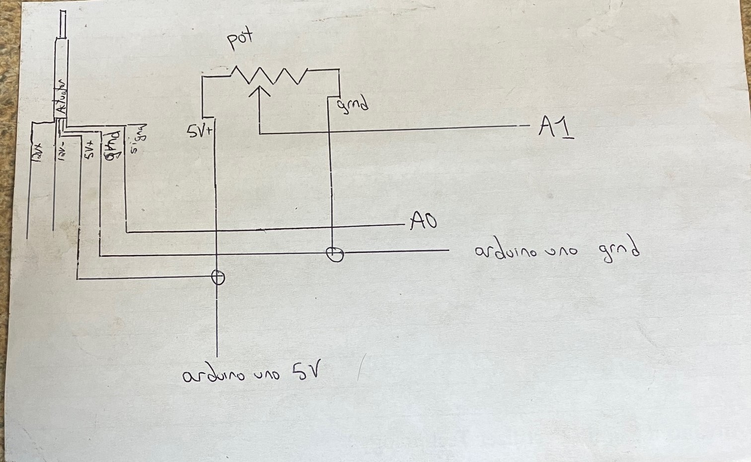 Problems getting linear actuator with feedback pot to work - Sensors ...