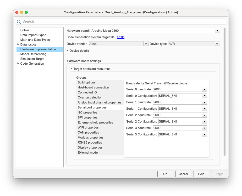 [SOLVED] Simulink Serial Receive funktioniert nicht - Deutsch - Arduino Forum