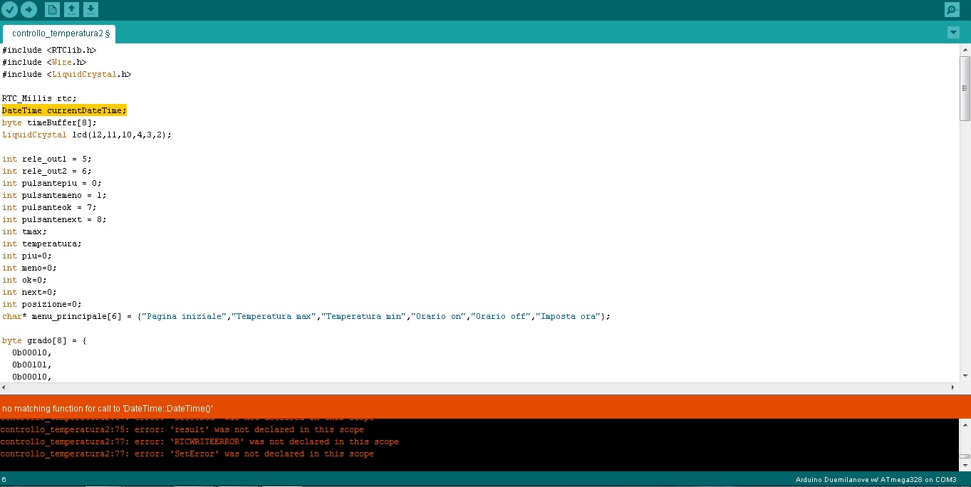 problem with real clock time - Programming - Arduino Forum