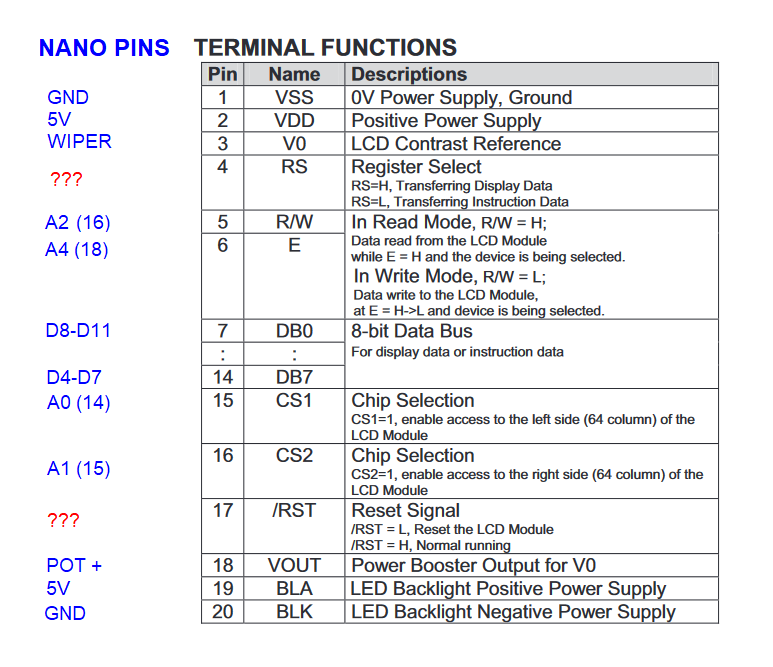 Graphic LCD 128x64 - Displays - Arduino Forum