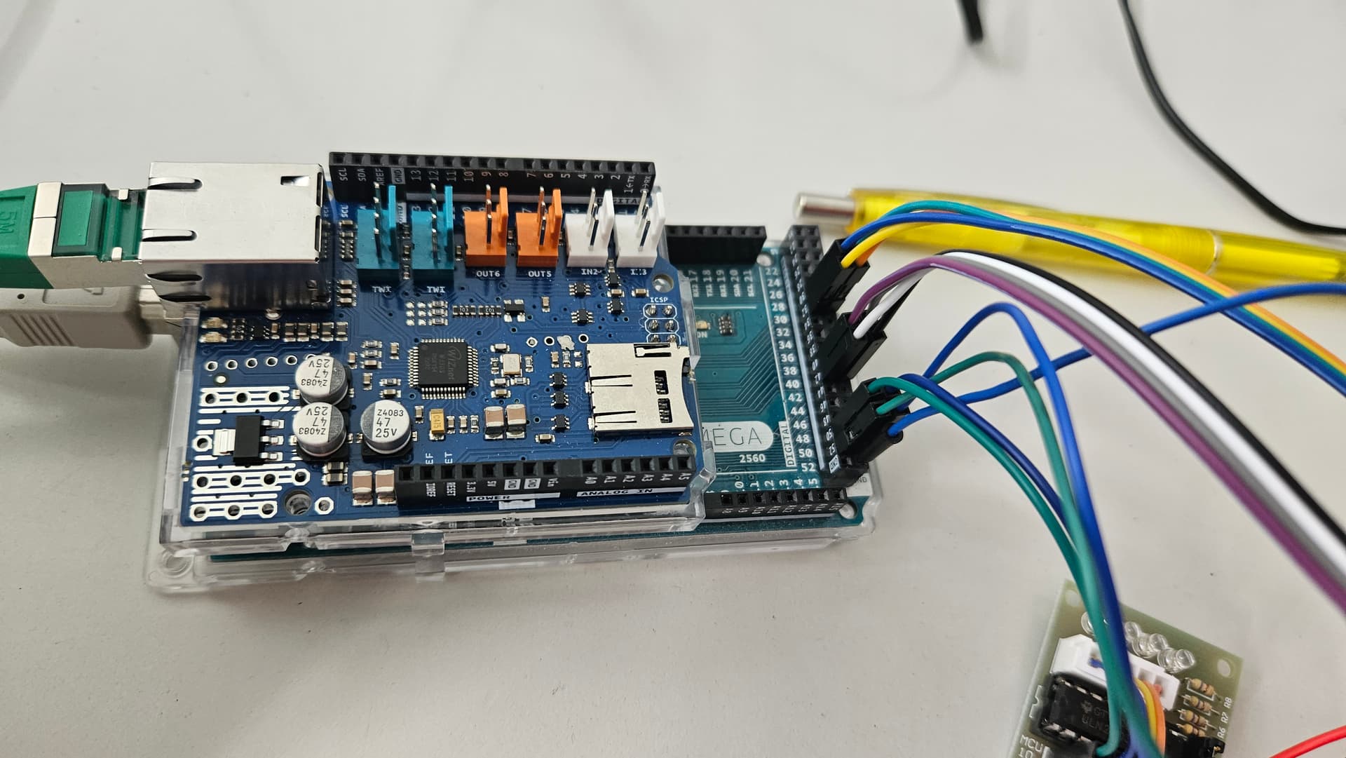 Stepper motors freezing after first position obtained through ethernet shield - Robotics ...
