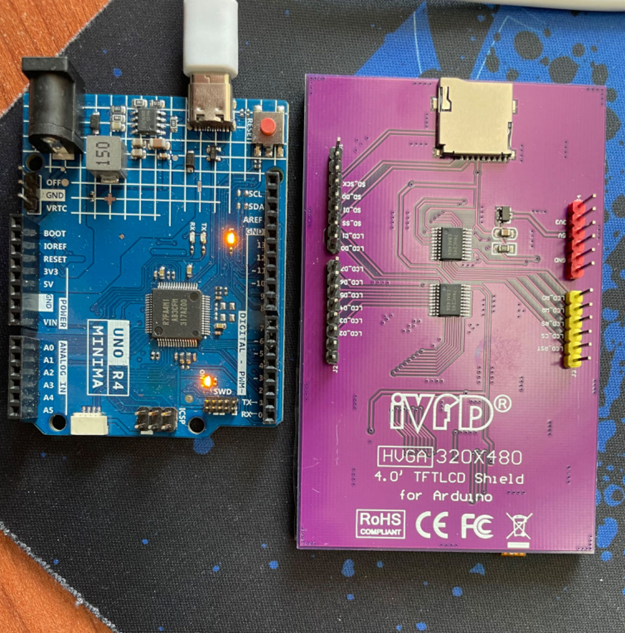 R4 Minima With Tft Ili9486 Using Arduino Gfx Library Displays