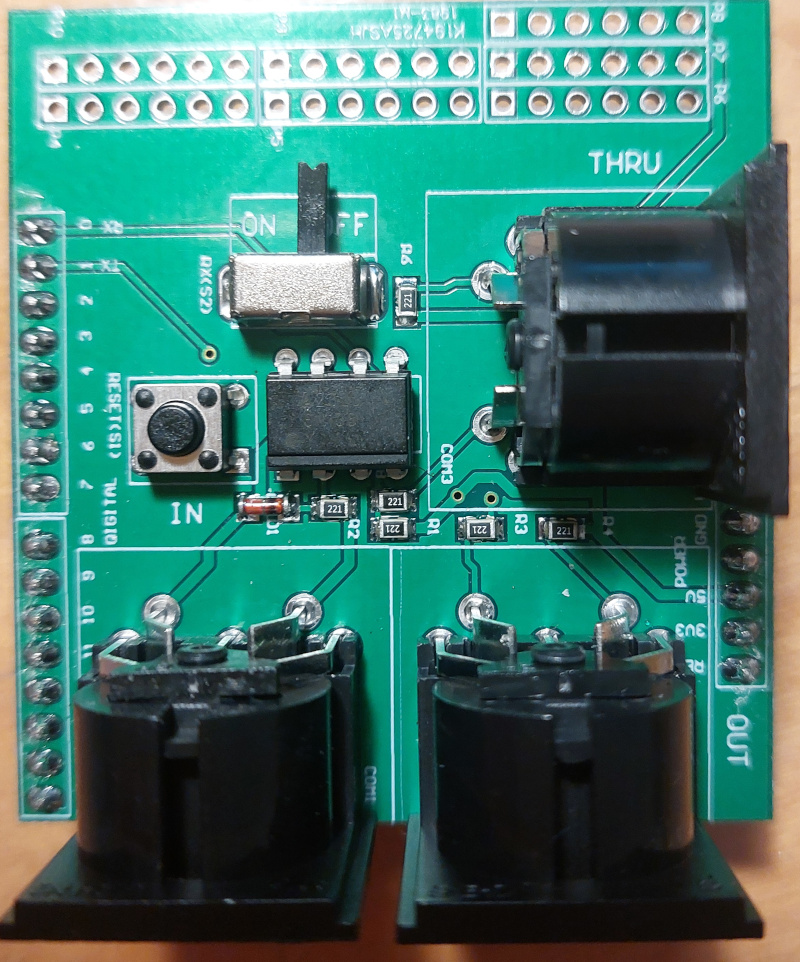 MIDI Shield breakout box - free pins? - 3rd Party Boards - Arduino Forum