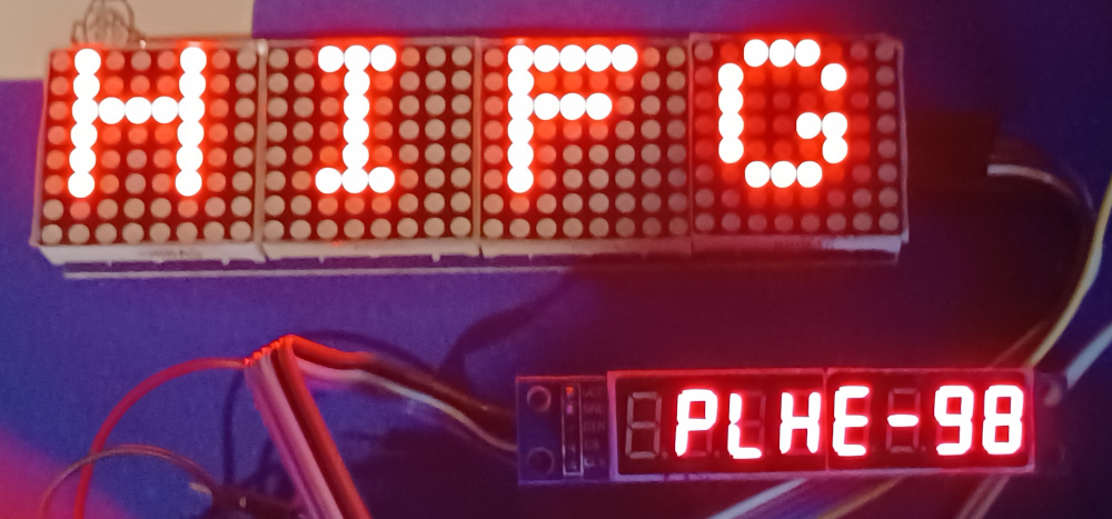 Facing pcf8574 and max7219 together to run 7 segment - General ...