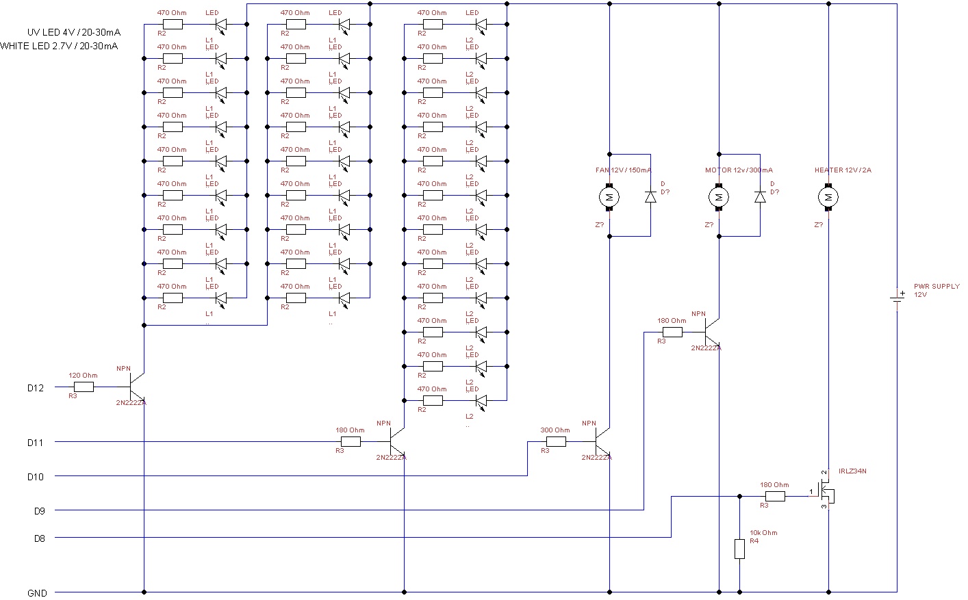Control a few 12v circuits with an Arduino - General Guidance - Arduino ...