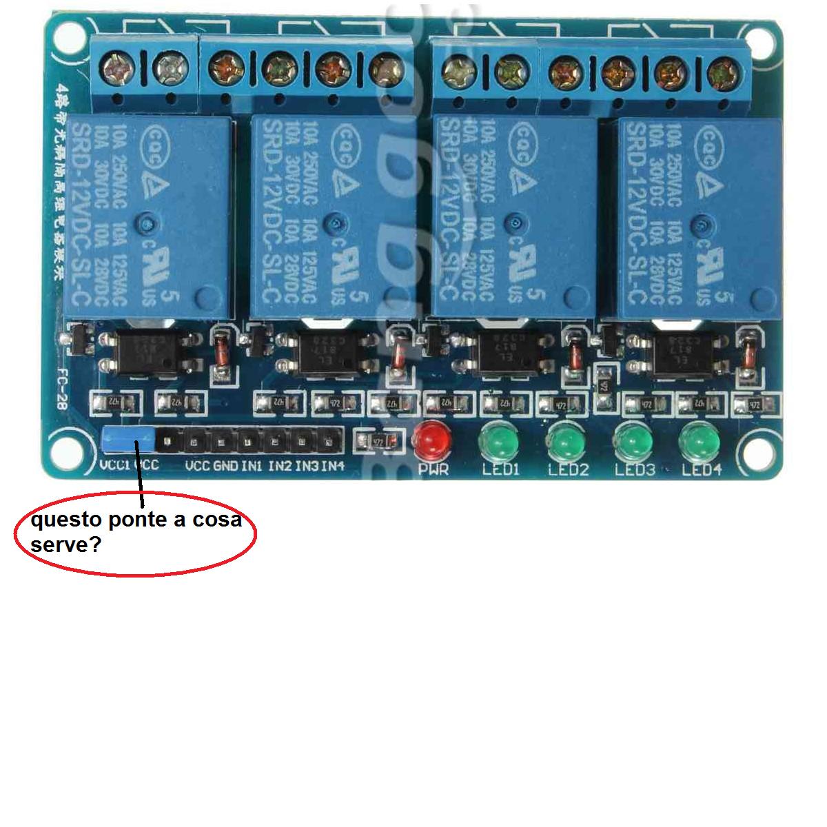 Scheda rele 4 canali 12 volt - Hardware - Arduino Forum