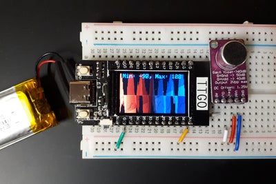 Analyseur de son portatif, ESP32 - Réalisations et Projets Finis ...