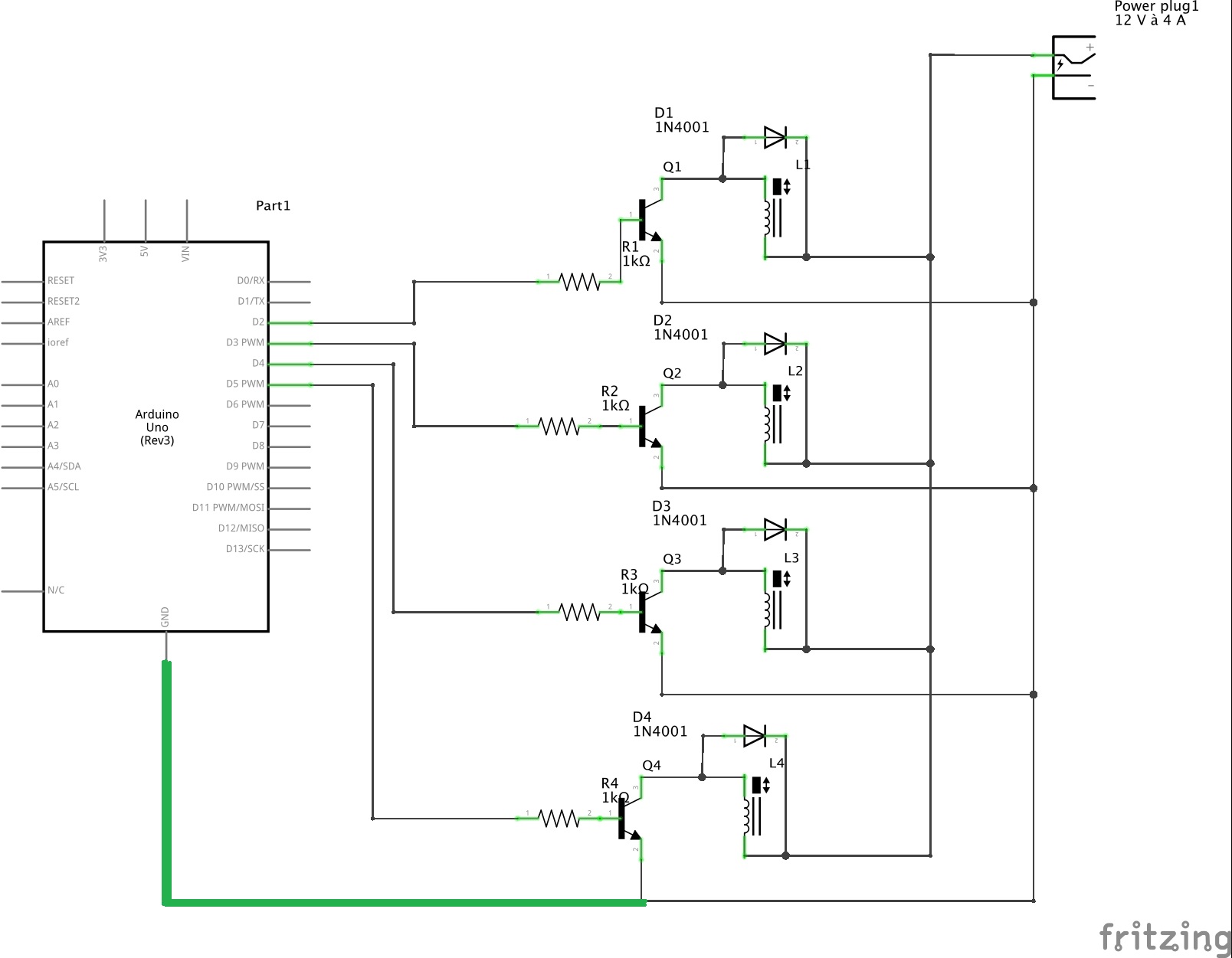 Guidance on schematic to control 4 solenoids - General Electronics - Arduino Forum