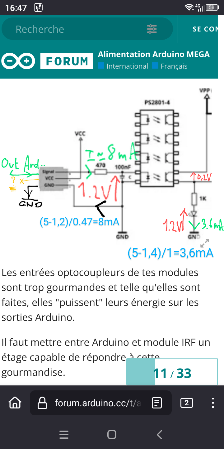 Alimentation Arduino Mega Page 2 Français Arduino Forum 9141