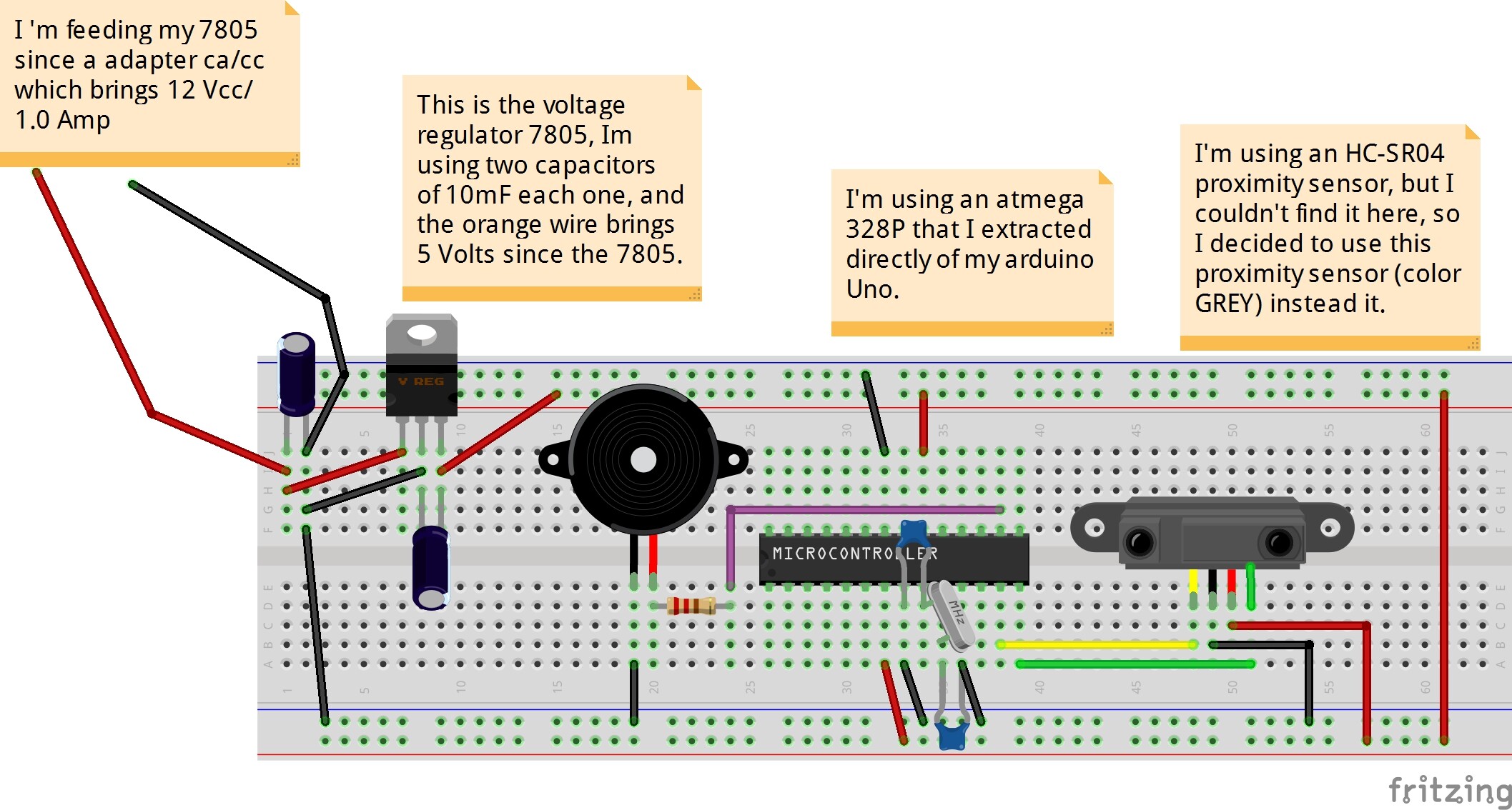 Help !!ATMEGA328P (stand alone) + HC-SR04 PROXIMITY SENSOR + HORN. - Home Automation - Arduino Forum