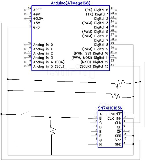 74hc165 works crazy - General Electronics - Arduino Forum