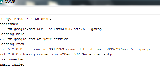send email with ethernet shield - Programming - Arduino Forum