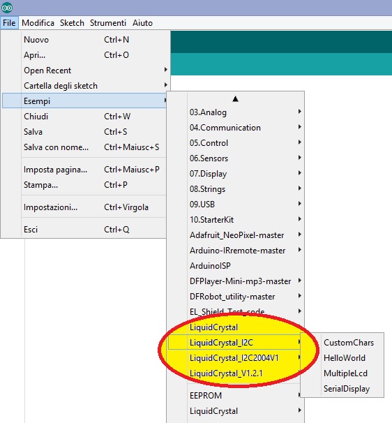 PROBLEMA I2C LCD 20x4 - Software - Arduino Forum