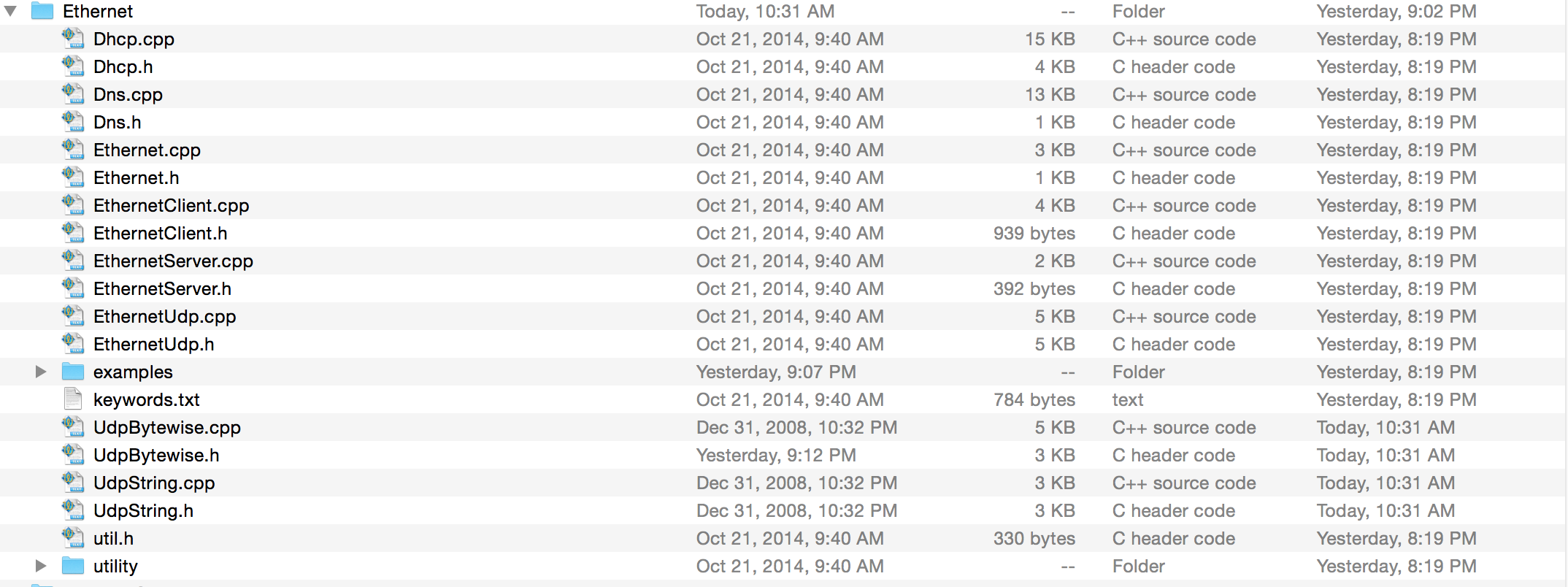 Ethernet.h library problem - IDE version 1.5.8 - Networking, Protocols ...