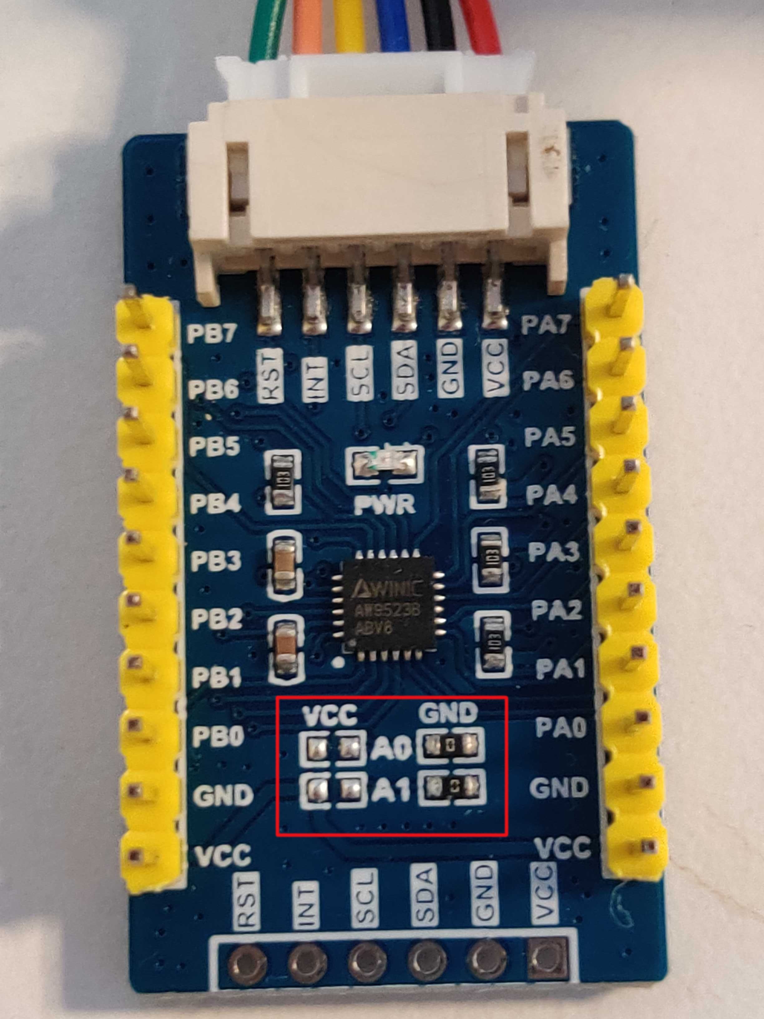 I2C Adresse für IO Extension Board AW9523B "einstellen" - Deutsch - Arduino Forum