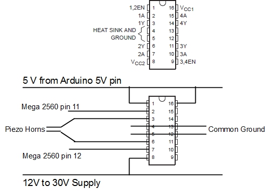 Piezo Horns for swim race starter - flyback diode ? - General ...
