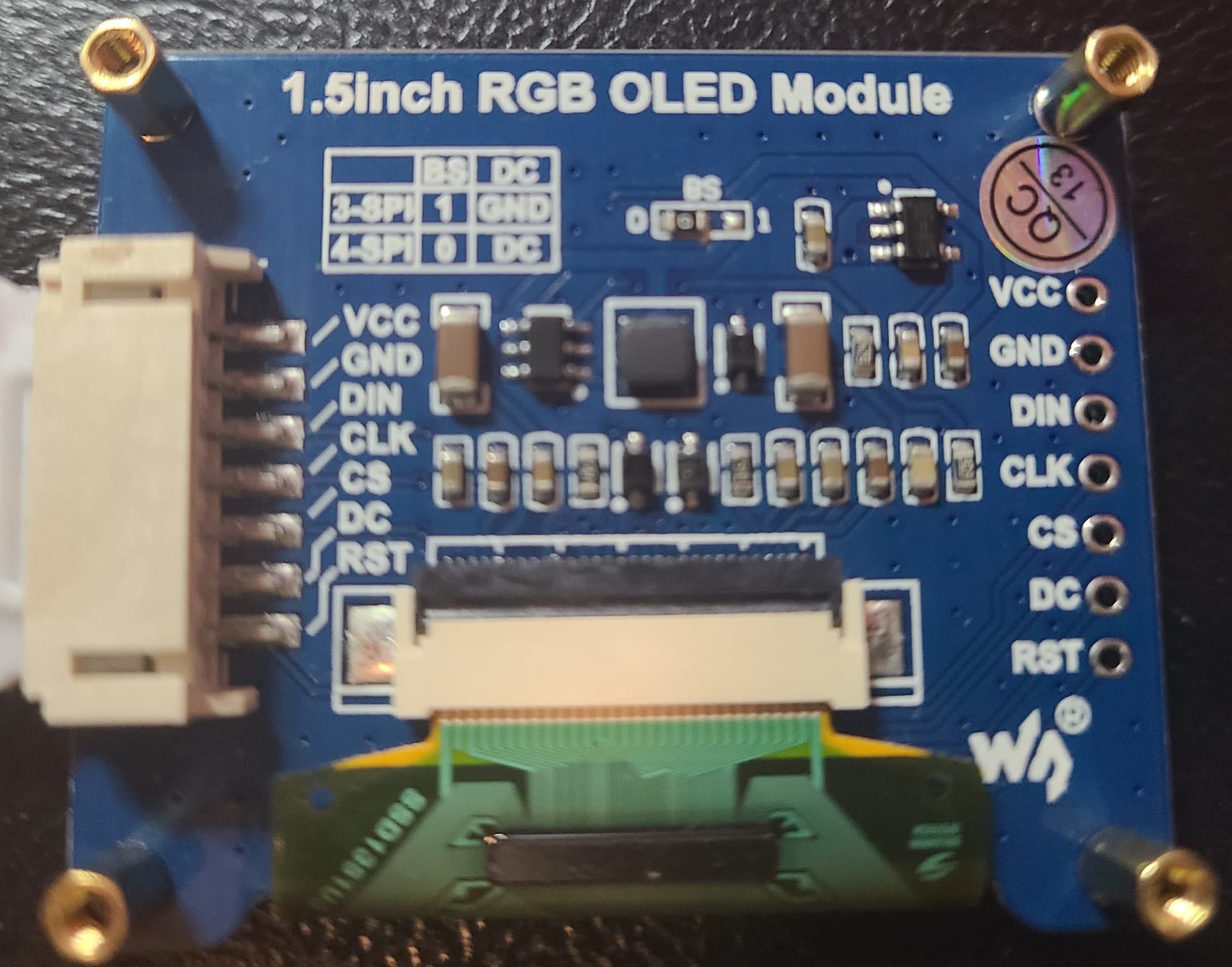 4 wire SPI OLED display not working with BLE33 - Displays - Arduino Forum