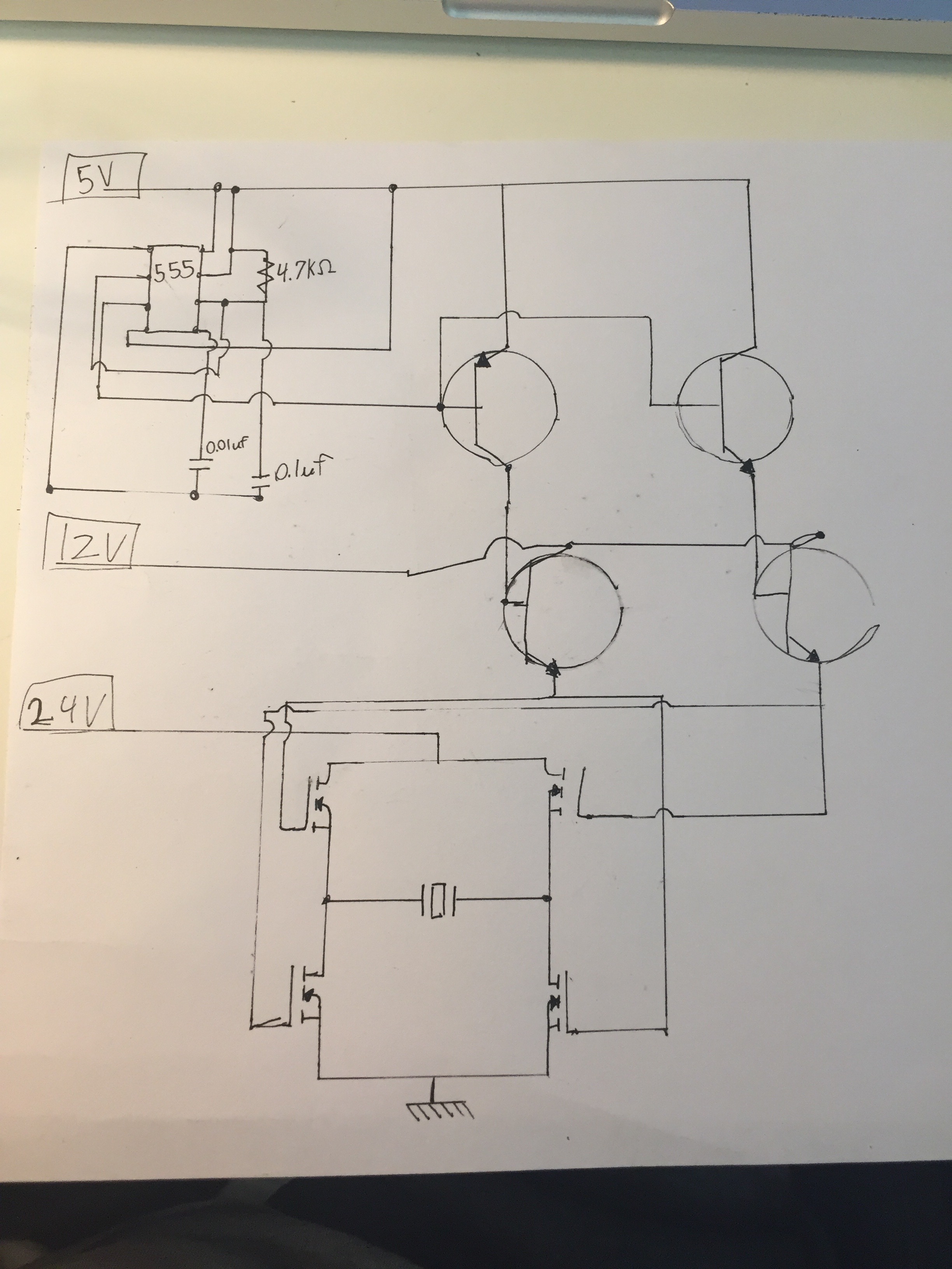 Ultrasonic H-Bridge with 4 NPN MOSFETs - General Electronics - Arduino ...