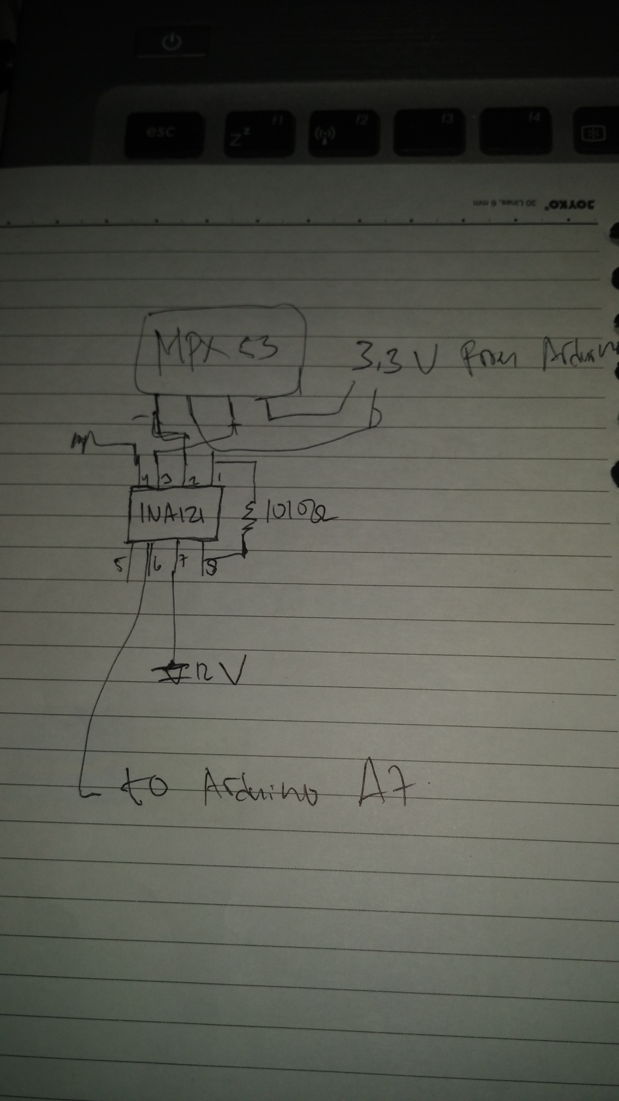 unstable output MPX53 - Sensors - Arduino Forum