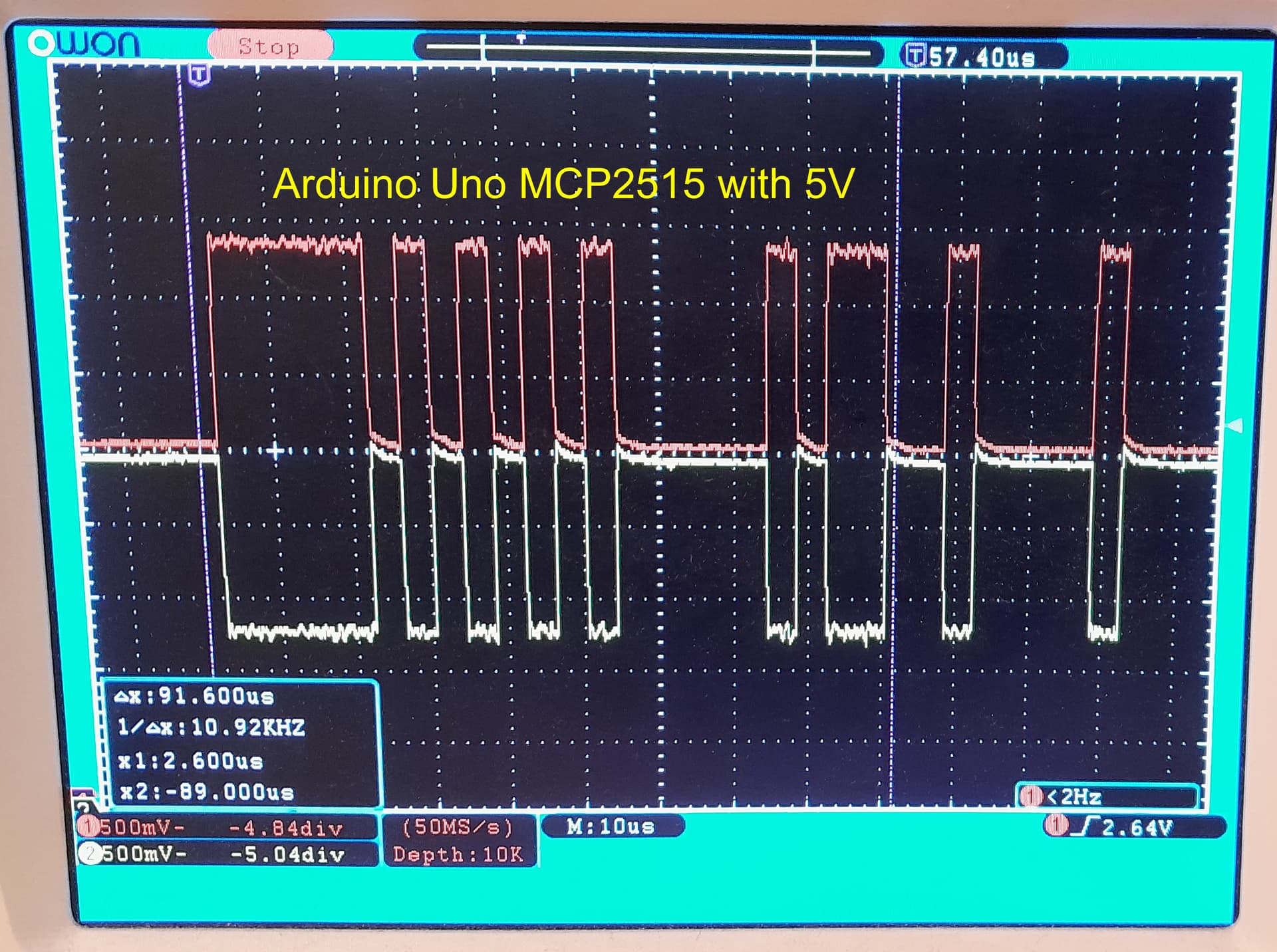 RP2040 pico CAN-BUS ACAN2515.h-library how to change from loopBackMode ...