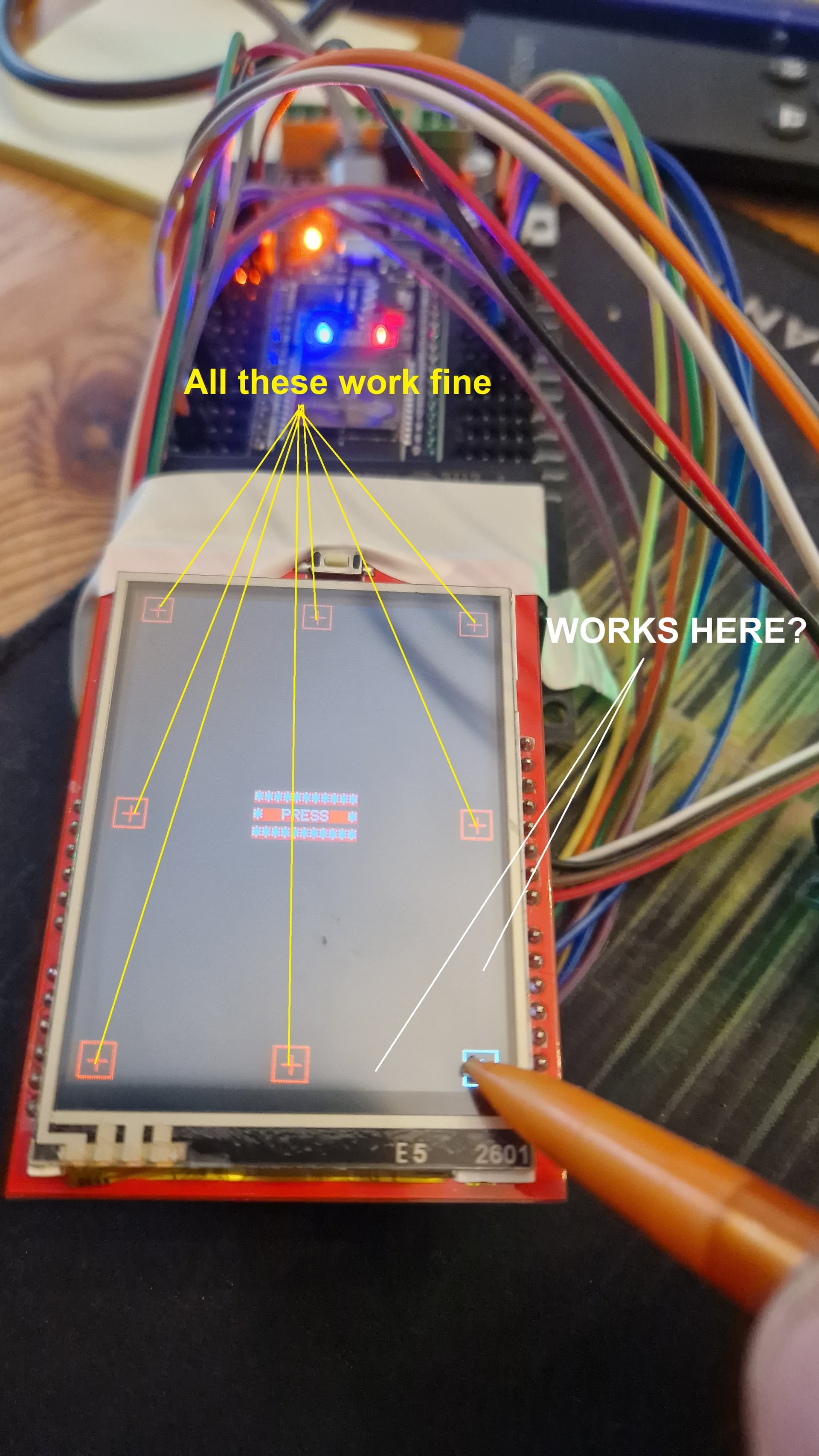 Weird MCU_Friend 2.4" touchscreen issue - Displays - Arduino Forum