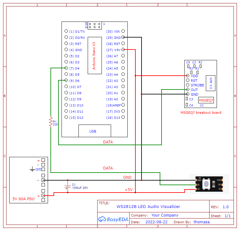 Anything I Can Improve Msgeq7 Audio Visualizer General Guidance Arduino Forum