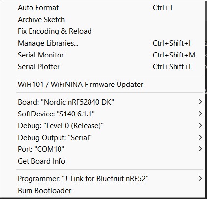 Upload blink code to nRF52840 DK (PCA10056) - 3rd Party Boards - Arduino Forum