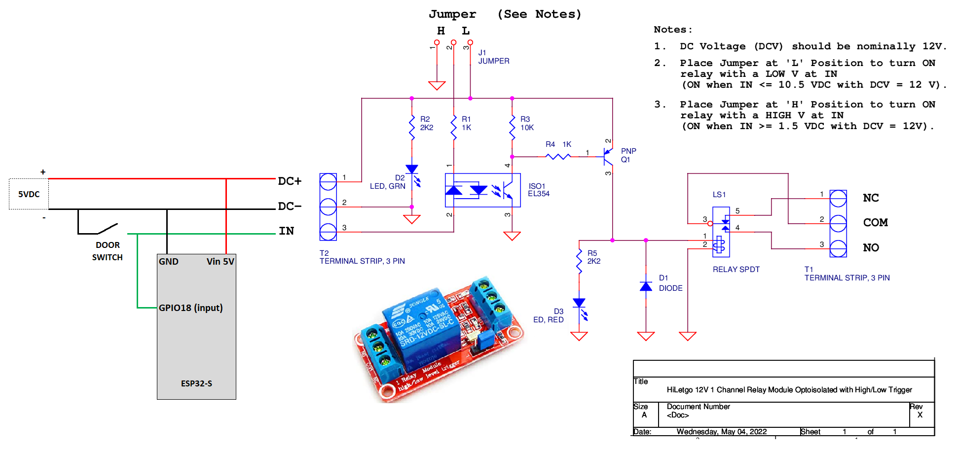 Triggering ESP32 and Optocoupler together - General Guidance - Arduino ...