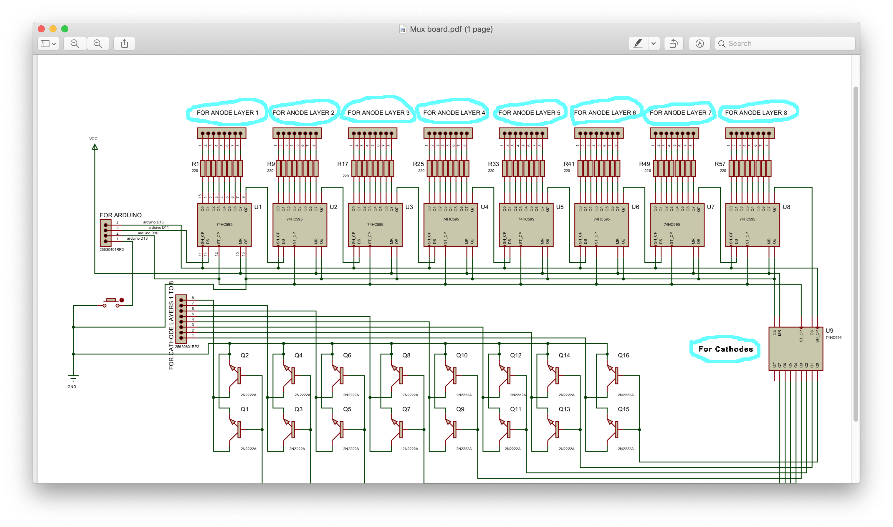 8x8x8 LED with Arduino - No pattern - LED constant on - Page 3 - General Guidance - Arduino Forum