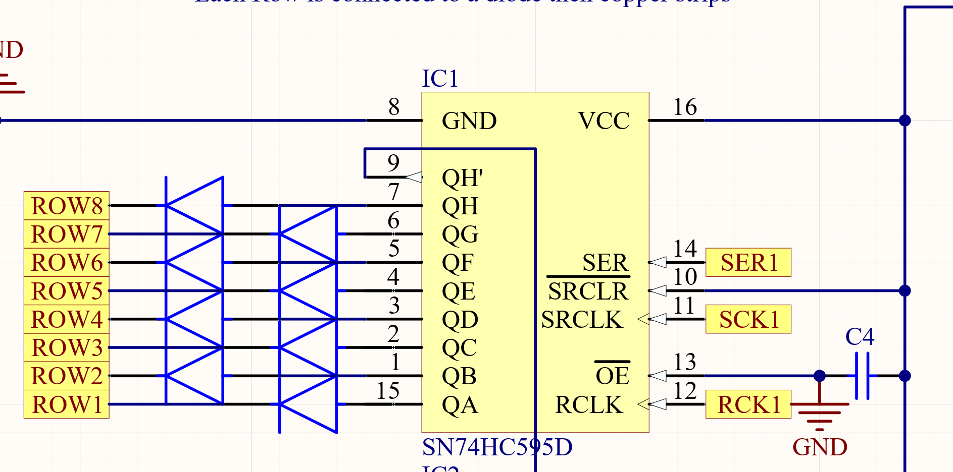Pressure Sensor Matrix Shift Registers(74HC595) Multiplexors(74HC4051) Velostat - LEDs and ...