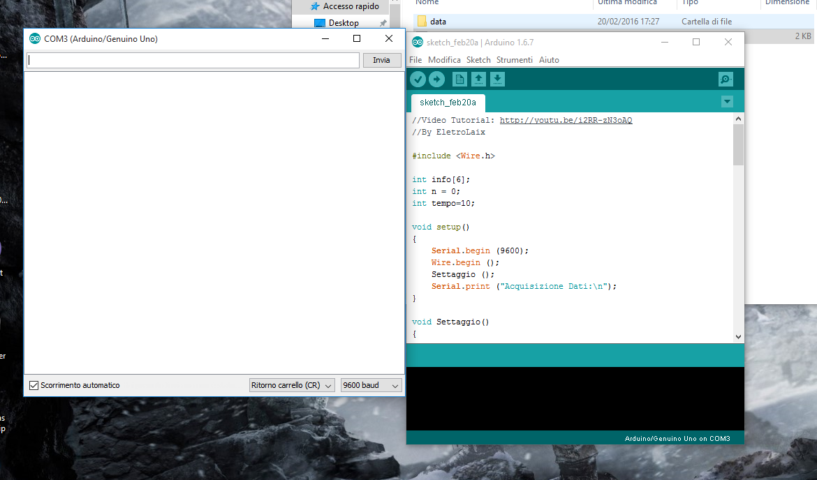 Problema con monitor seriale - Software - Arduino Forum