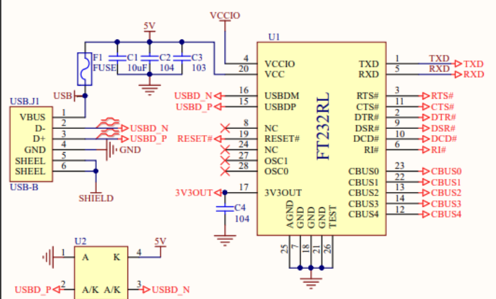 Issue with circuit to light LED on FT232 - Networking, Protocols, and ...
