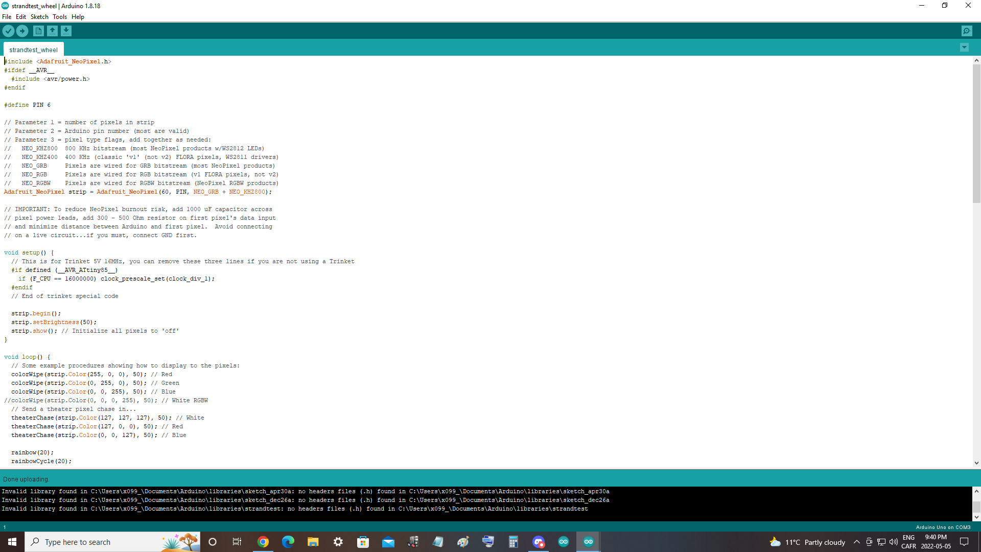 Never workat any project - Libraries - Arduino Forum