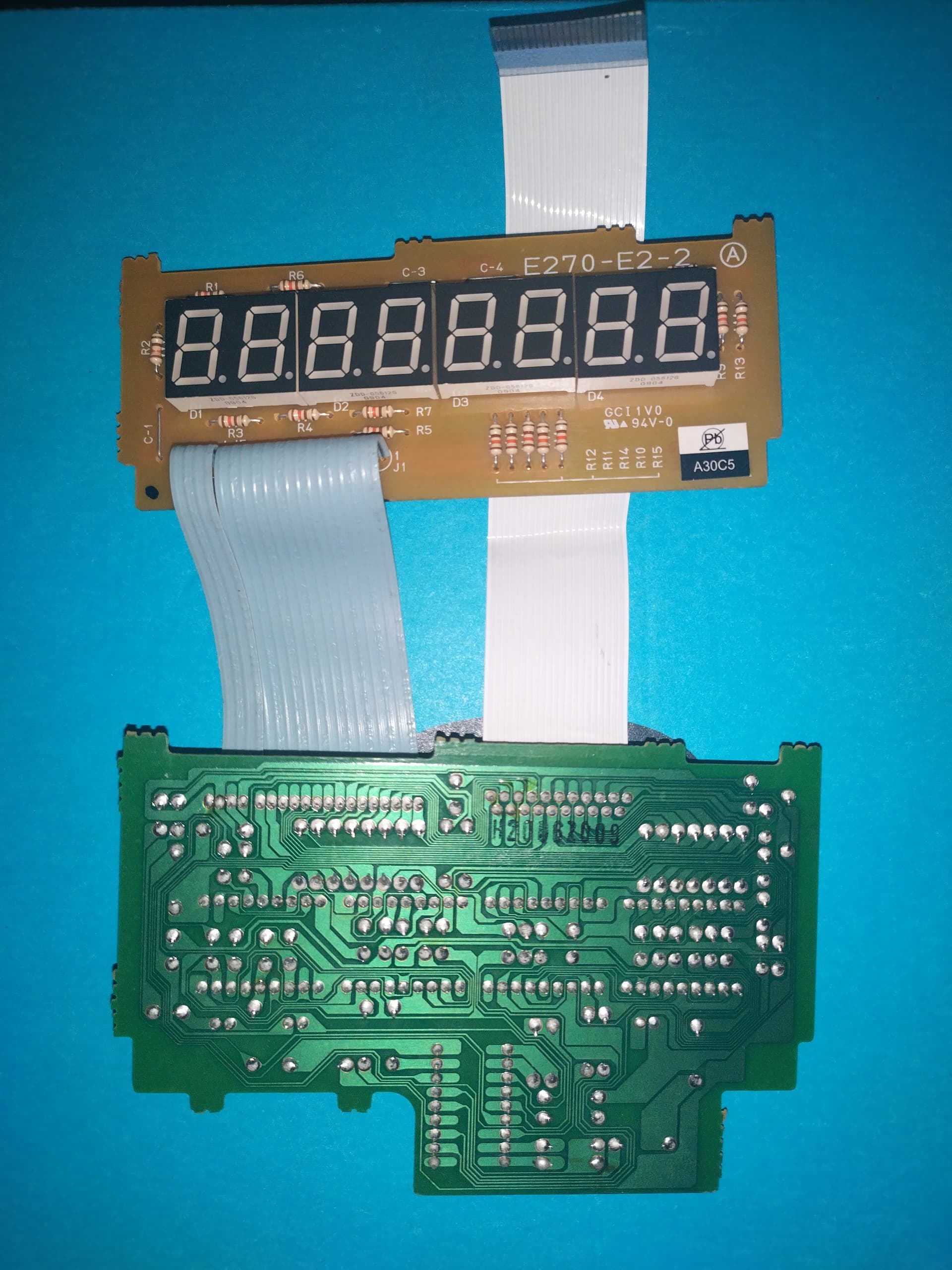 Estimating the power requirements for a salvaged 7 segment display circuit - LEDs and ...