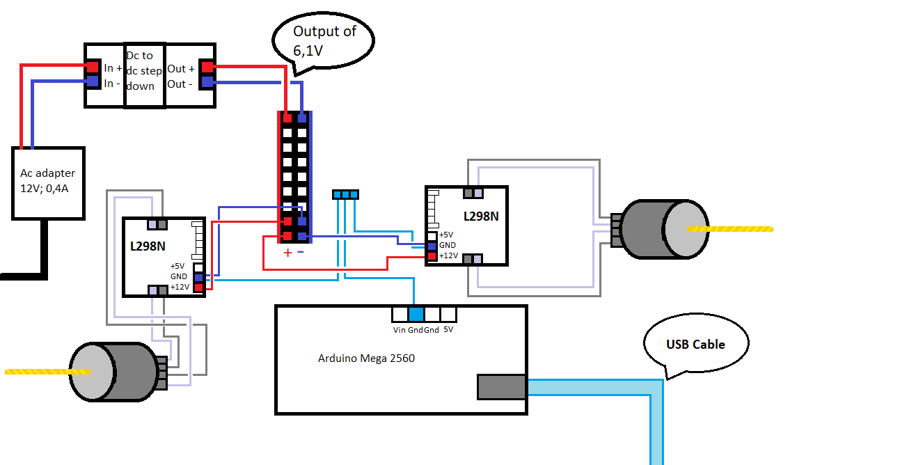 CNC plotter, pen displacement and voltage drop - Motors, Mechanics ...