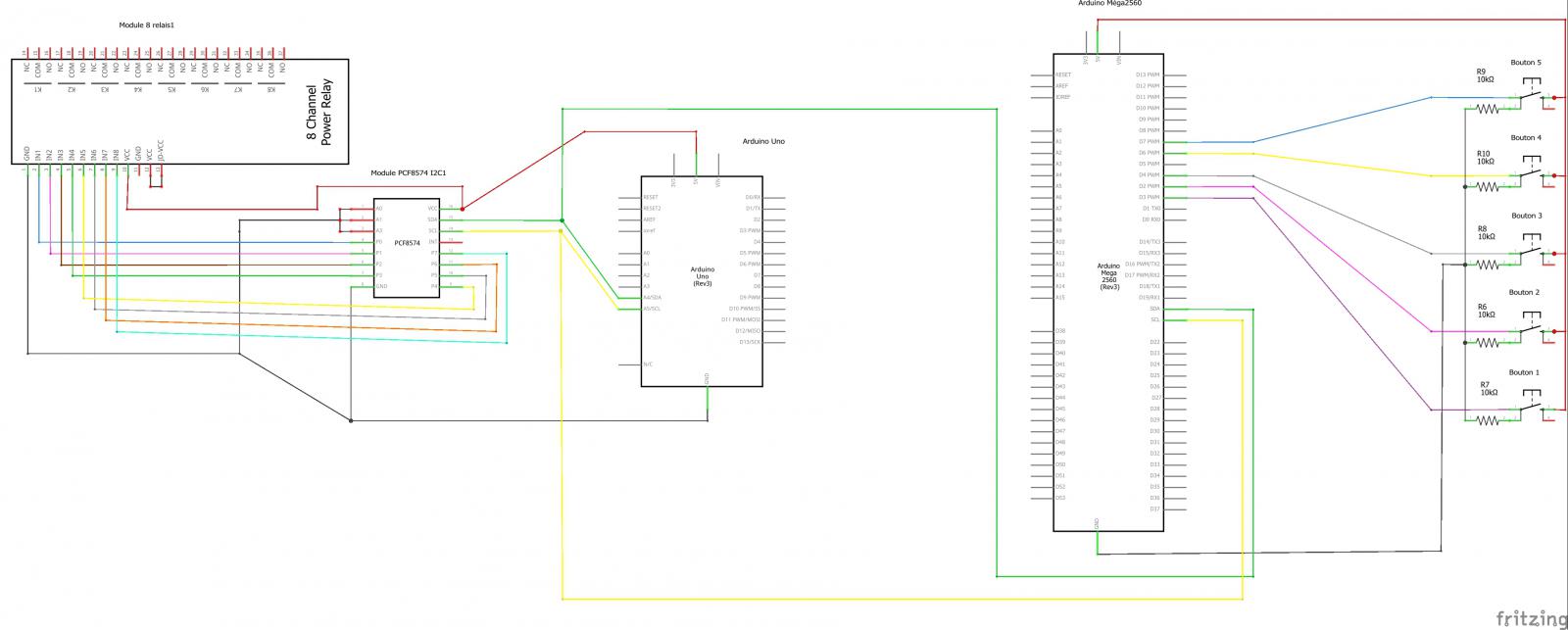 Liaison I2C entre arduino et carte relais - Français - Arduino Forum