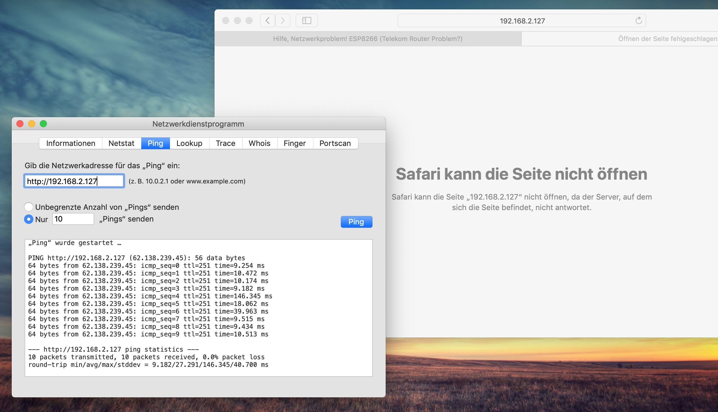 Hilfe, Netzwerkproblem! ESP8266 (Telekom Router Problem?) - Deutsch - Arduino Forum