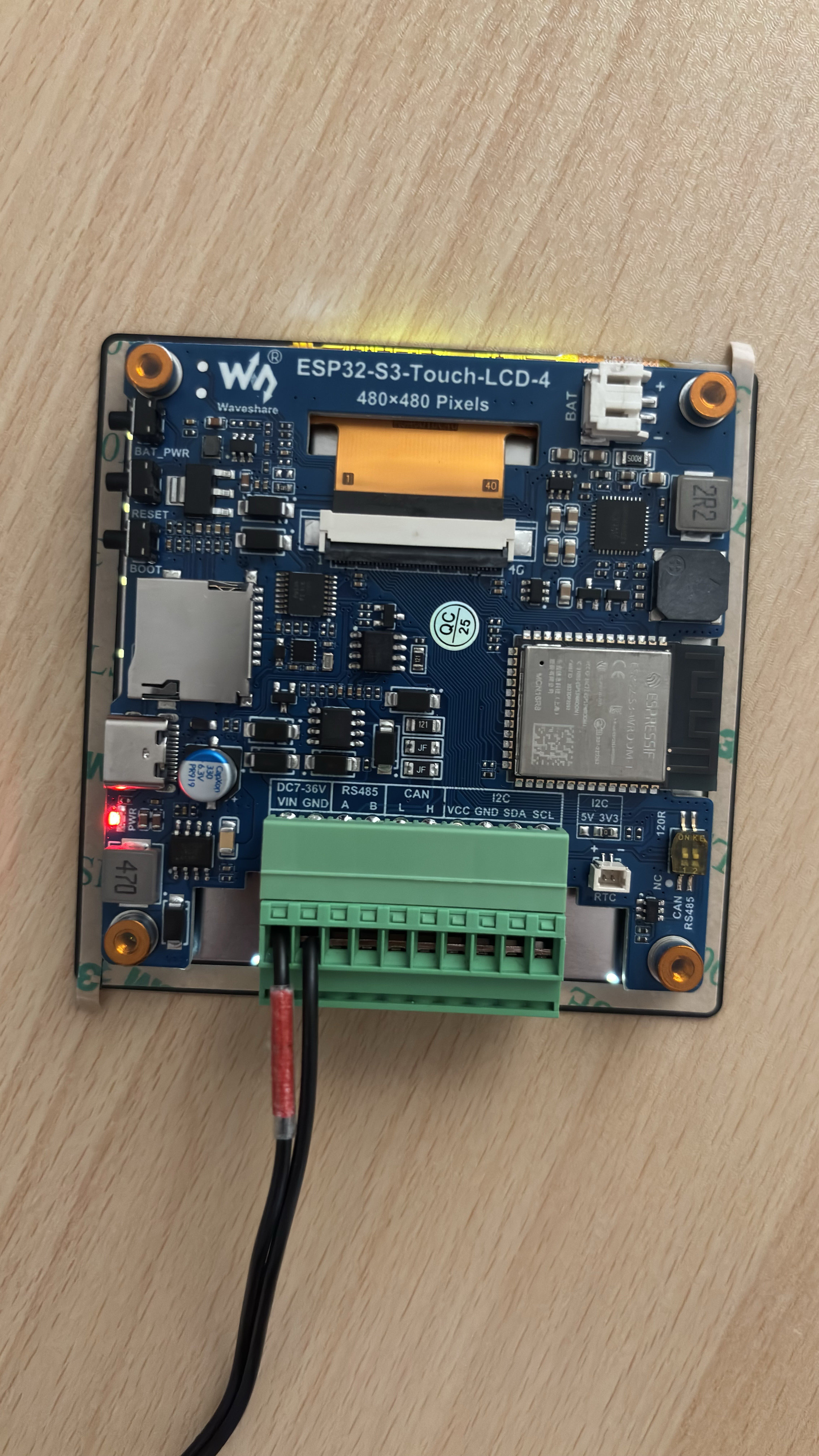 Waveshare ESP32-S3-Touch-LCD-4 Won’t Boot with 7~36V DC Input - Displays - Arduino Forum