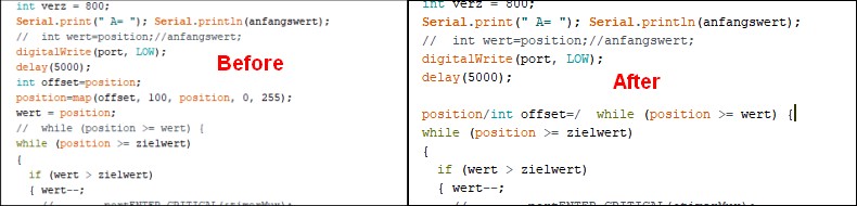 Undo screws up the code - IDE 1.x - Arduino Forum