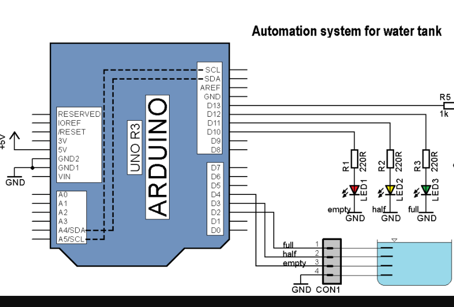 Help needed water tank indicator and counting numbers of full tank ...