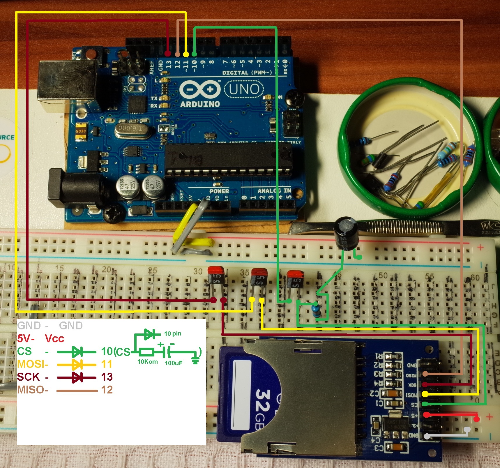 [SOLVED] Datalogger example sketch problem with LC Studio SD module - Storage - Arduino Forum