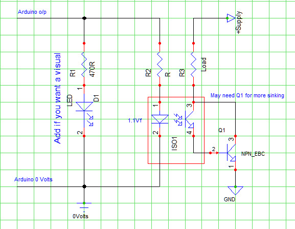 Resistor for optocoupler - General Electronics - Arduino Forum
