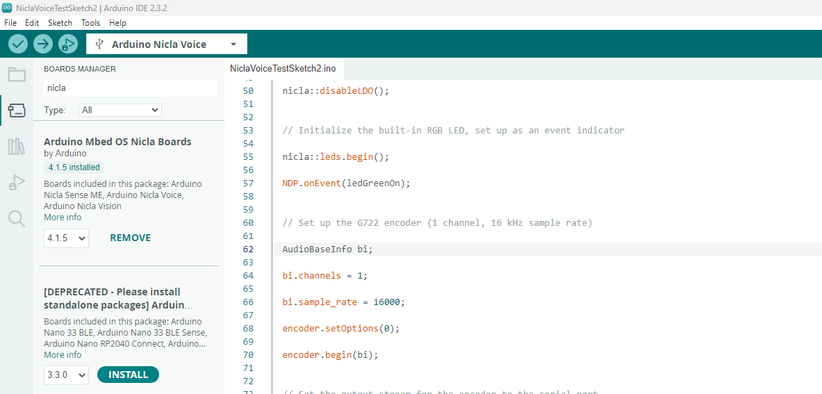 Newbie trying to sort out which libraries to use - Nicla Voice - Arduino Forum