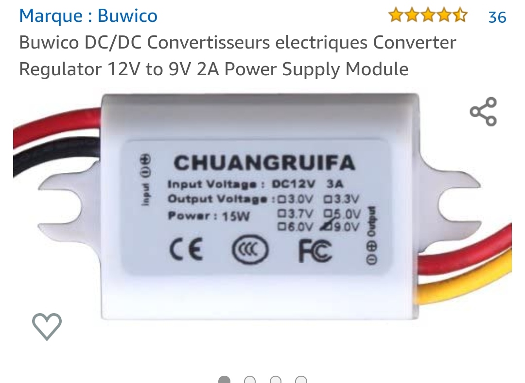 Convertisseur 12v 9v - Page 2 - Français - Arduino Forum